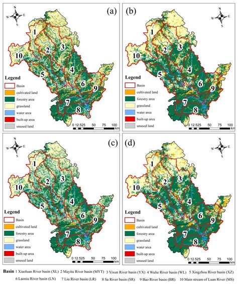 Spatial Pattern Of Land Use Under Different Scenarios In The Upper And