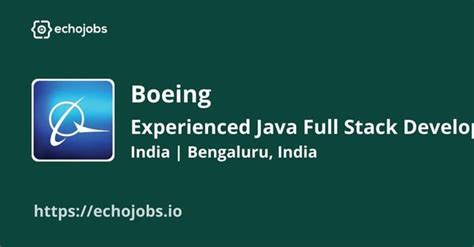 Boeing Is Hiring Experienced Java Full Stack Developer Bengaluru