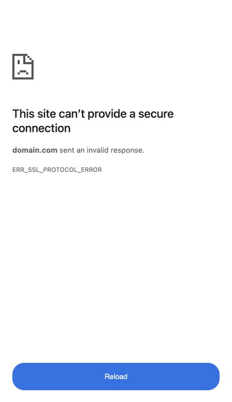how to fix err ssl protocol error