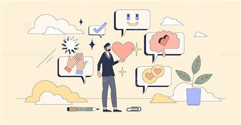 Social Emotional Learning And Literacy Tiny Person Neubrutalism Concept