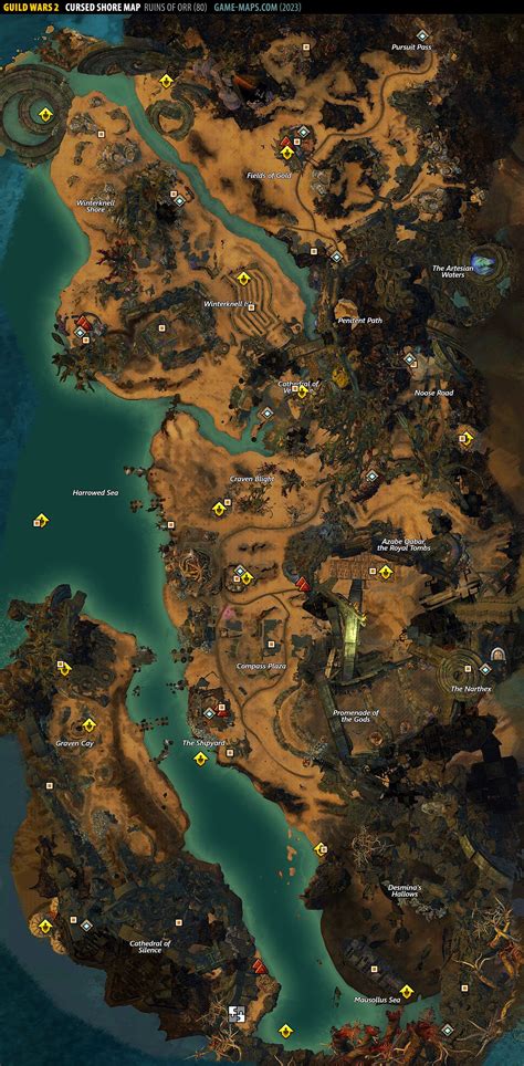 Cursed Shore Map Guild Wars 2 Game