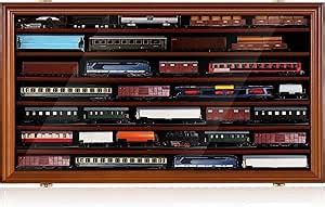 Silipull N Scale Train Model Trains Display Case Cabinet Rack Wall