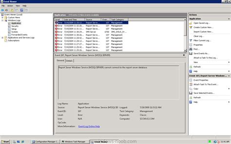 WSUS Component Error Configuration Manager 2007 Windows Noob Com