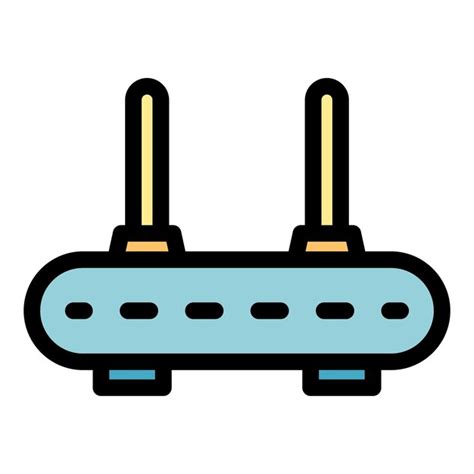 Premium Vector Wifi Modem Icon Outline Wifi Modem Vector Icon Color Flat Isolated