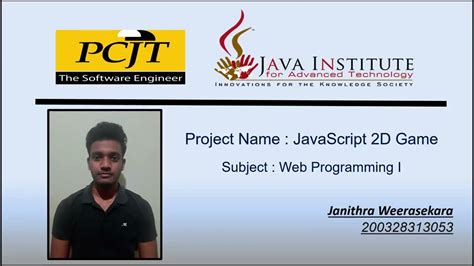 Javascript 2d Game Video Submission Youtube