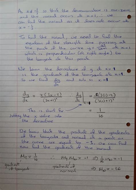 A2 Differentiation Quotient Rule Part 2 Alevelmathematicsnotes