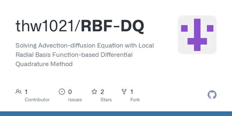 Github Thw1021 Rbf Dq Solving Advection Diffusion Equation With Local Radial Basis Function