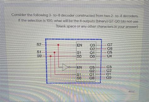 solved consider the following 3 to 8 decoder constructed