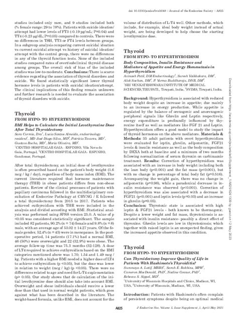 Pdf Bmi Helps To Calculate The Initial Levothyroxine Dose After Total