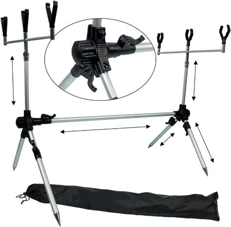 Rod Pod Support De Canne à Pêche à La Carpe Réglable Amazonfr Sports Et Loisirs