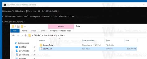 Export And Import WSL Linux Distro In Windows 10