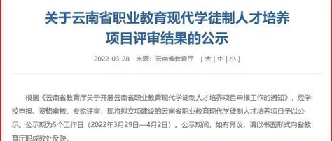 我校5个专业获批云南省职业教育现代学徒制人才培养项目立项建设校企特色工作