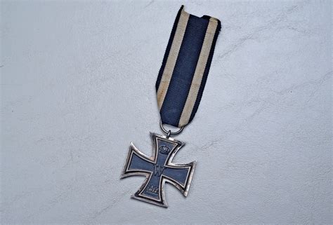Wwi German 1914 Iron Cross 2nd Class On Original Ribbon Marked