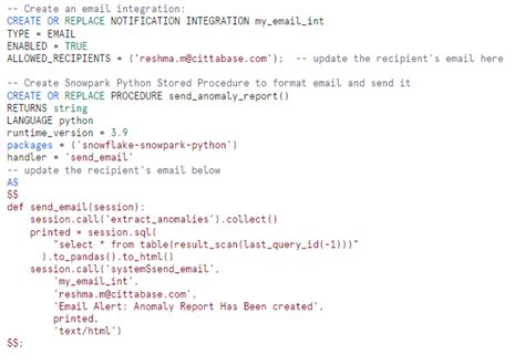 Refining Insights Anomaly Detection With Snowflake Cortex Ml Cittabase