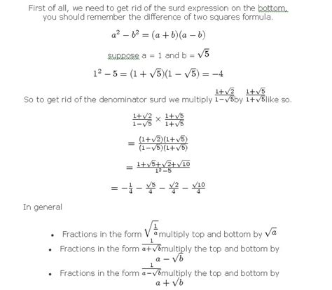 Quant Maths Basics Indices And Surds