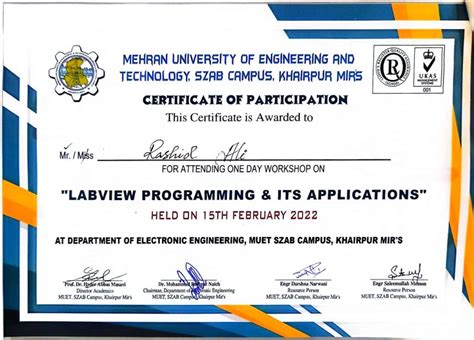 Rashid Ali On Linkedin One Day Session Of Labview Programming And Its Application At My
