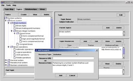 A Screenshot From The TM4L Editor Interface Download Scientific Diagram