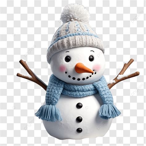 파란 모자와 스카프를 두른 눈사람 눈사람 파란색 모자와 파란색 스카프 겨울 Png 일러스트 및 이미지 에 대한 무료 다운로드 Pngtree