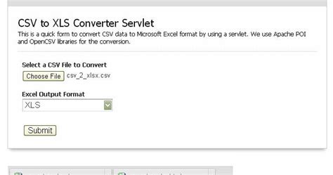 Convert Csv To Xlsx Java Servlet Example Part 4 Thinktibits