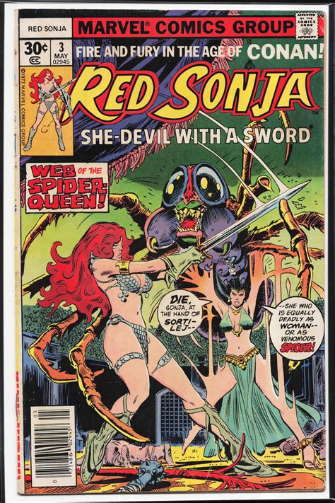 Red Sonja Red Sonja Comic Books Bronze Age Marvel Red Sonja Horror Sci Fi
