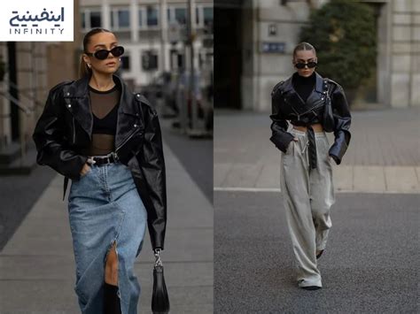 انواع استایل با چرم با کت چرم چی بپوشیم؟ فروشگاه پوشاک اینفینیتی