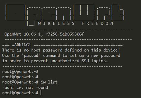 openwrt 18 06 1 don t show wifi wireless network and don t work