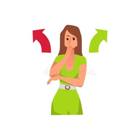 Woman Two Paths Stock Illustrations 63 Woman Two Paths Stock