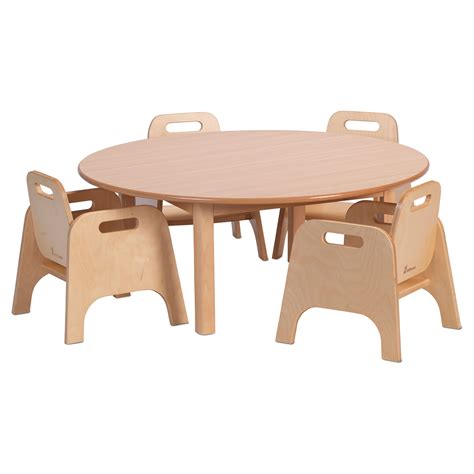 Circular Table And 4 Sturdy Chairs