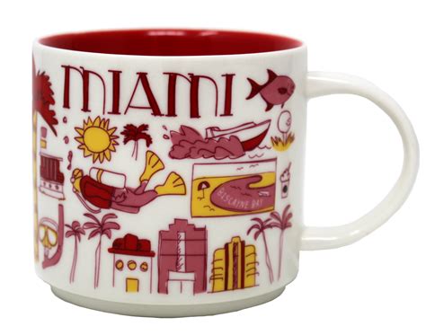 Starbucks Been There Series Miami Ceramic Mug 14 Oz — Blueproton