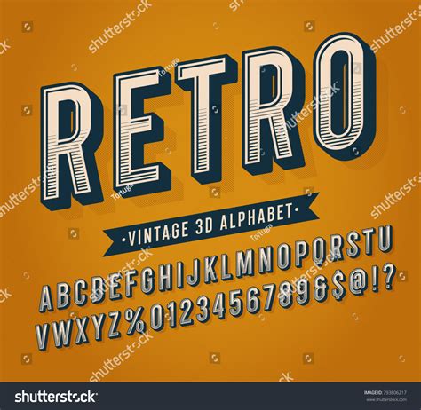 31 992 Vintage Shadow Font Images Stock Photos Vectors Shutterstock