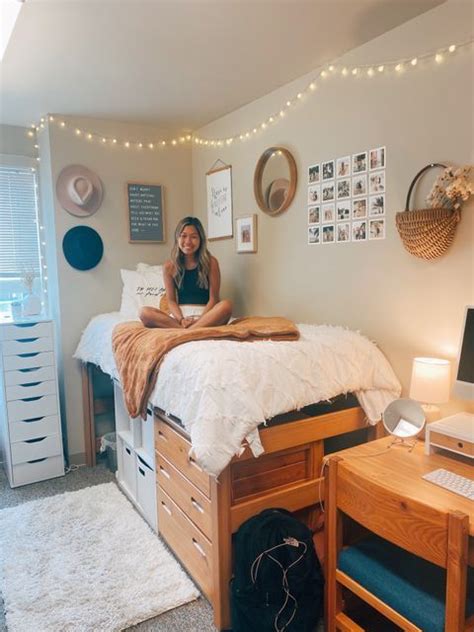 Small Dorm Room Ideas Small Dorm Room In 2024 Cozy Dorm Room Dorm