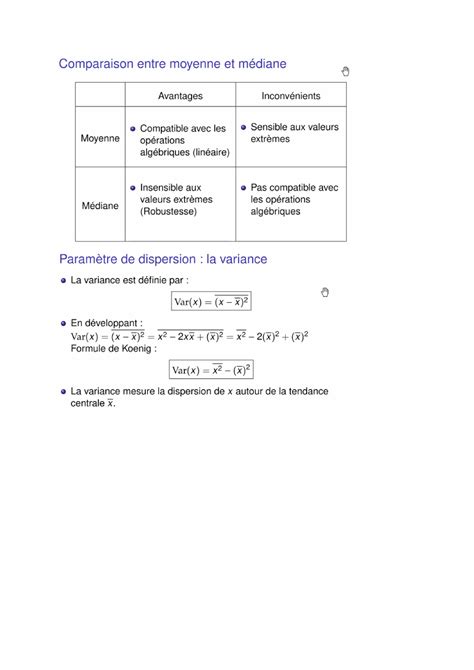 Cours Stats 10 Comparaison Entre Moyenne Et Médiane Statistique
