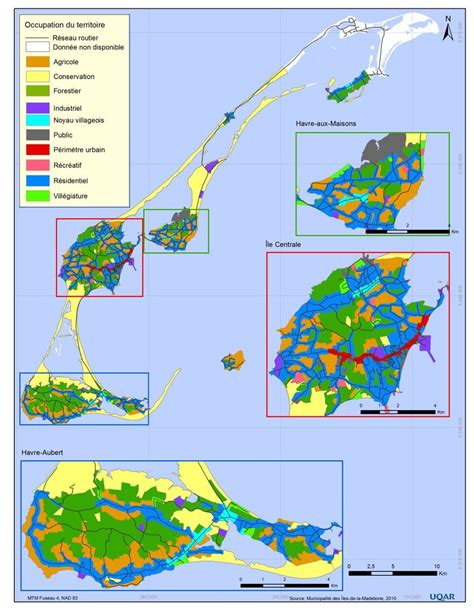 Carte De Loccupation Du Territoire Des Îles De La Madeleine Source