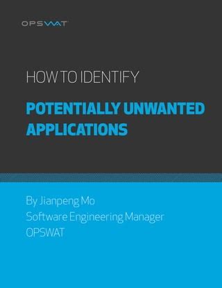 How To Identify Potentially Unwanted Applications PDF
