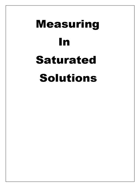 Measuring Pdf Solvation Solubility