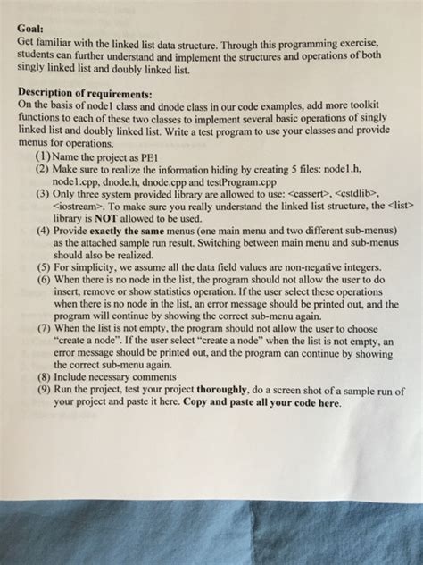 Solved Performing Operations On Linked Lists