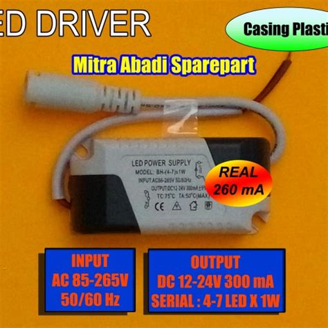 Jual Led Driver Casing Plastik Jack Dc Bh W Watt Ma Jakarta Barat Mitra Abadi