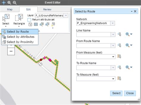 Selecting Events By Route—event Editor For Pipeline Referencing Arcgis Enterprise