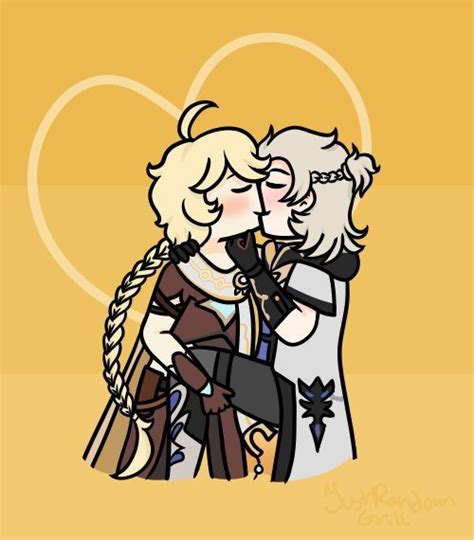 Aether X Albedo Genshin Impact Amino