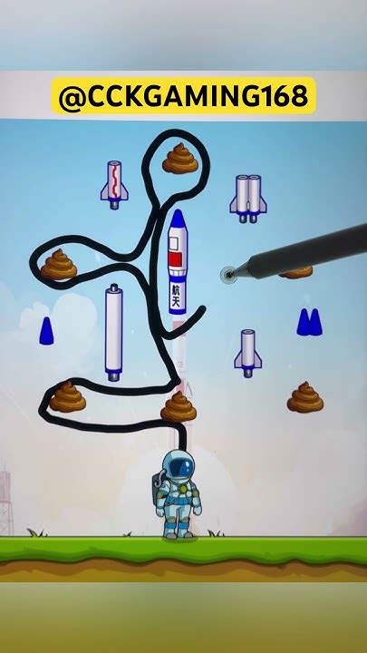 Draw A Line To Help Him Collect Rockets644 Gameshort Game