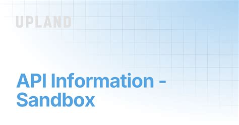 Api Information Sandbox Developers Api