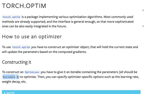 torch optim mentions legacy variable · issue 43707 · pytorch pytorch