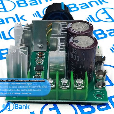 کنترل دور موتور Dc خروجی Pwm ولتاژ کاری 12 تا 40 ولت ال ای دی بانک