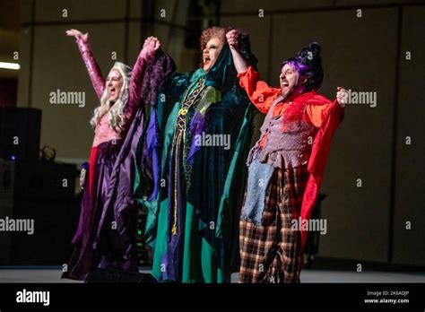 Transvestite Performers In A Drag Queen Show Entertain An Audience In