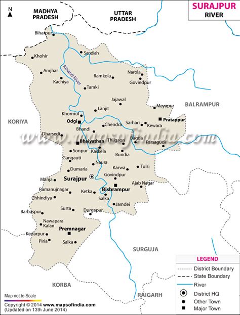 Surajpur River Map
