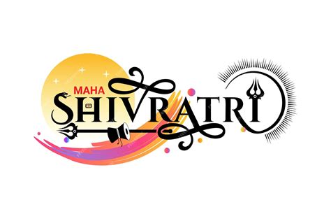 Premium Vector Maha Shivratri Typography Arts With Decorative Elements