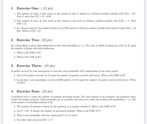solved 1 exercise one 25 pts 1 the number of trains j