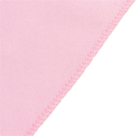 Fitted Polyester Tablecloth 72x30 Pink Efavormart