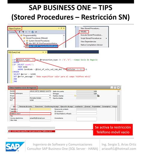 Erp Sap Sapbusinessone Sapb1 Hana Saphana Projectmanager Empleosap… Sergio Santiago