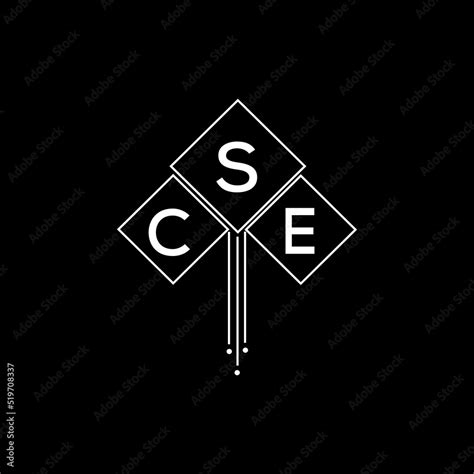 Cse Letter Logo Design With White Background In Illustrator Cse Vector